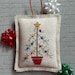 Cross Stitch Button Tree Ornament, Crafty Christmas Decoration, Folk ...