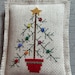 Cross Stitch Button Tree Ornament, Crafty Christmas Decoration, Folk ...