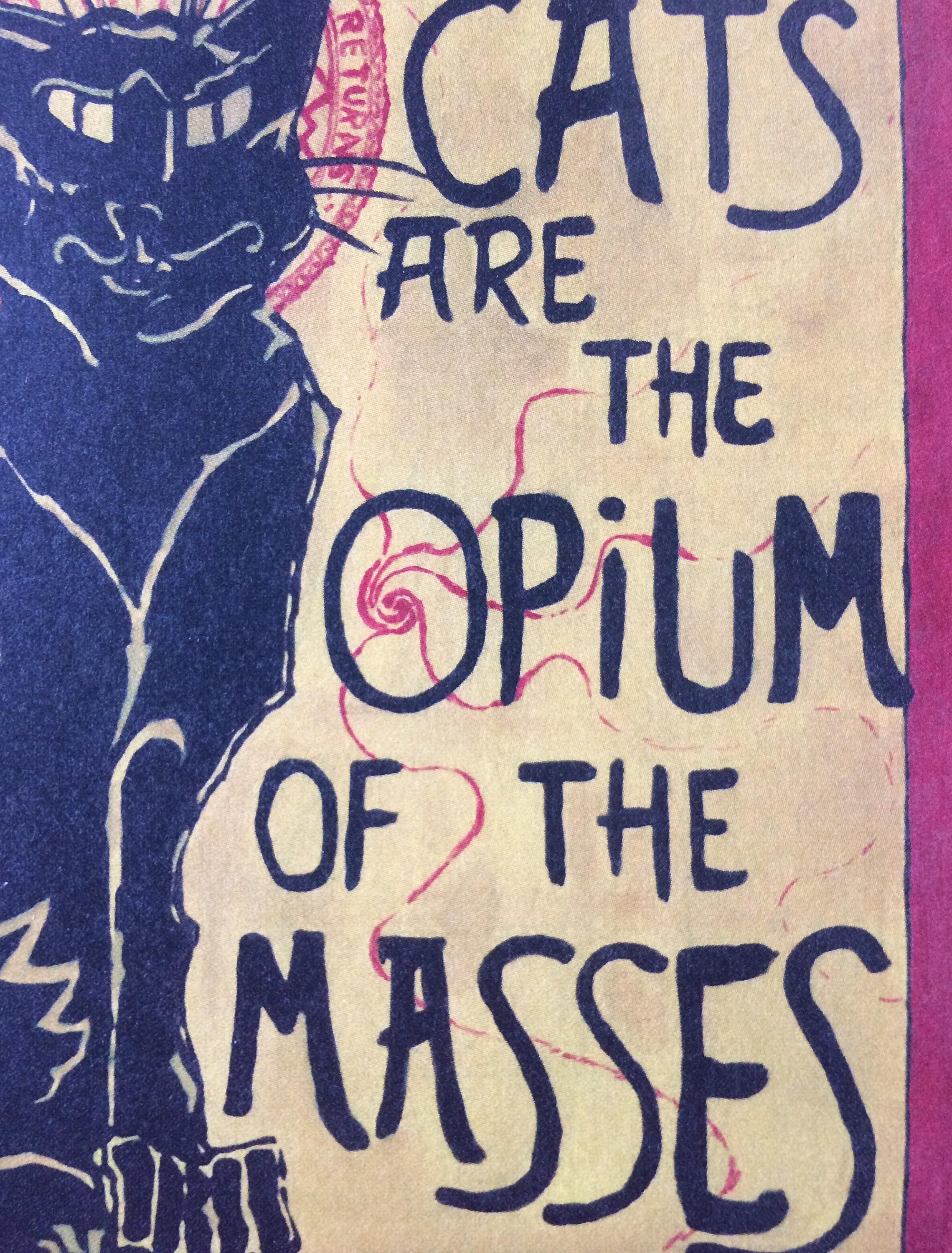 Cats Are the Opium of the Masses Greeting Card - Etsy