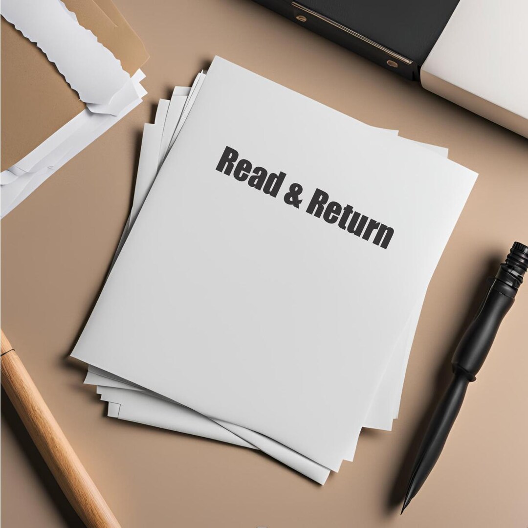 Read and Return Stamp - Library & Book Club Stamp - Self-inking ...