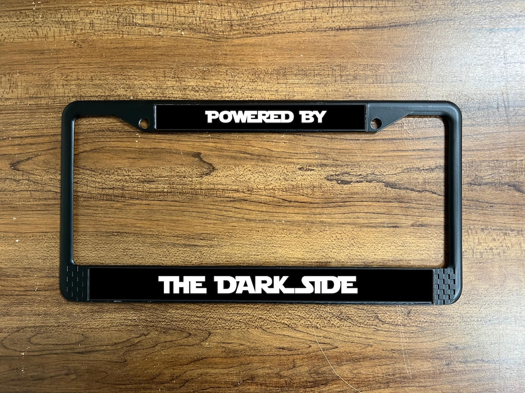 Star Wars License Plate Frame: Dark Side, Destroyed Alderaan, Car ...
