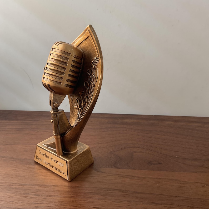 Best Singer Trophy - Custom Engraved Music Award - Recognition for ...