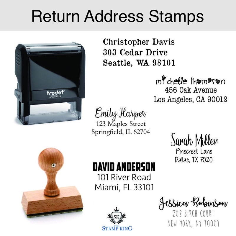 Address Stamps - Etsy