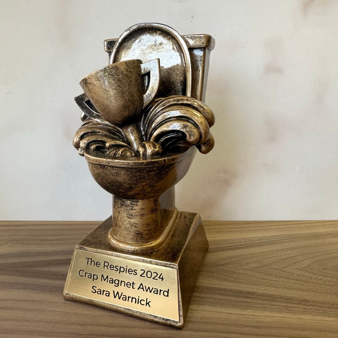 Toilet Trophy Award - Last Place, Loser, Worst Job, Crappiest, Fantasy ...