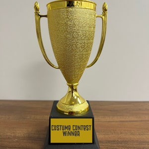 Costume Contest Winner Trophy - Free Custom Text, 5 1/2" Tall - Fun ...