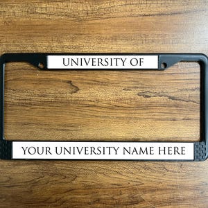 Custom University License Plate – Personalized With Your University ...