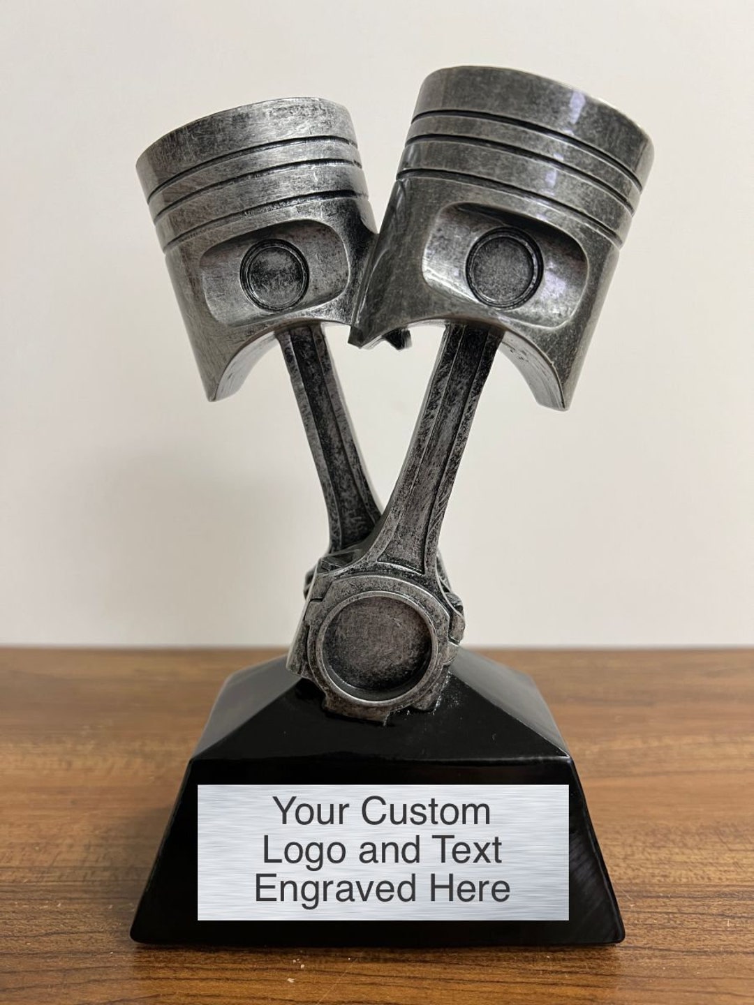 Custom Antique Silver Piston Resin Trophy: Racing Automotive Award - Etsy