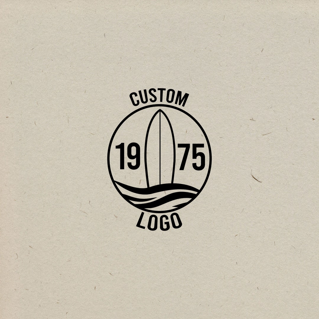 Beach Brand Custom Logo Stamp | Custom Branding Stamp | Surf Custom ...
