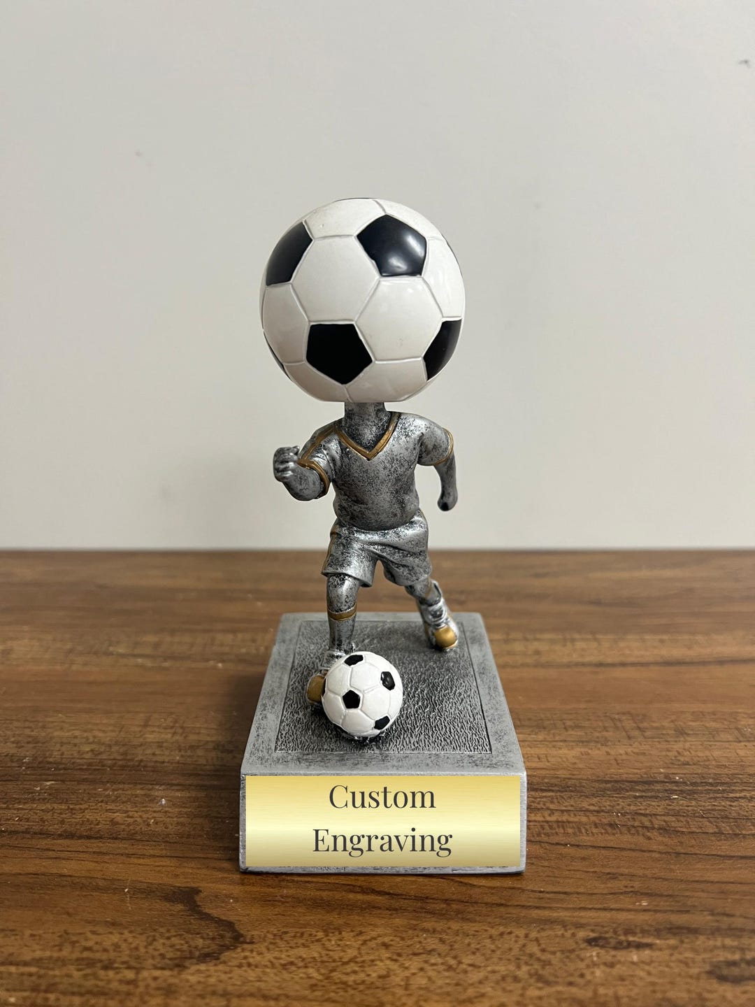 Custom Soccer Bobblehead Trophy - Personalized Player Figure for Gifts ...
