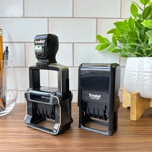 Custom Bank Teller Stamp: Changeable Date, Self-inking Trodat Stamp - Etsy