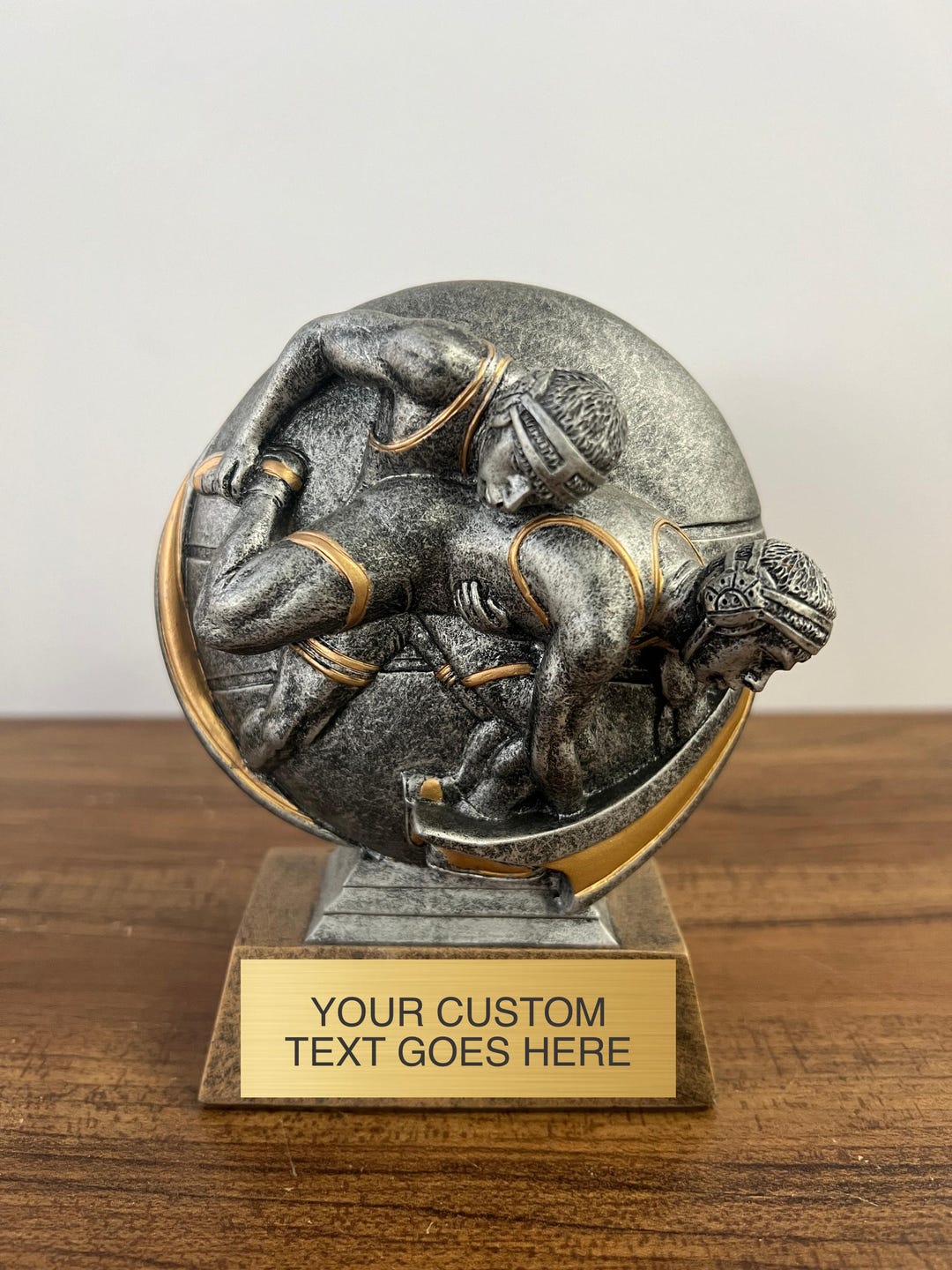 Custom Engraved Wrestling Resin Trophy: Personalized Champion Award - Etsy