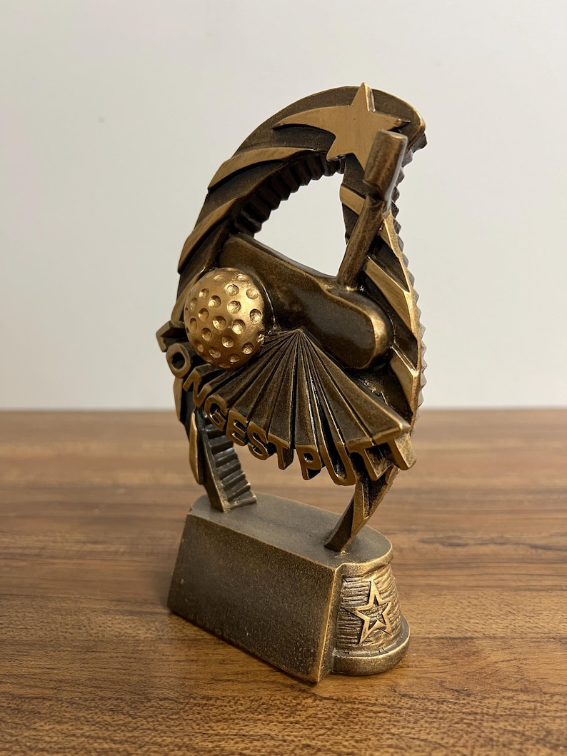Longest Putt Golf Trophy – Custom Engraved Tournament Award - Etsy Canada