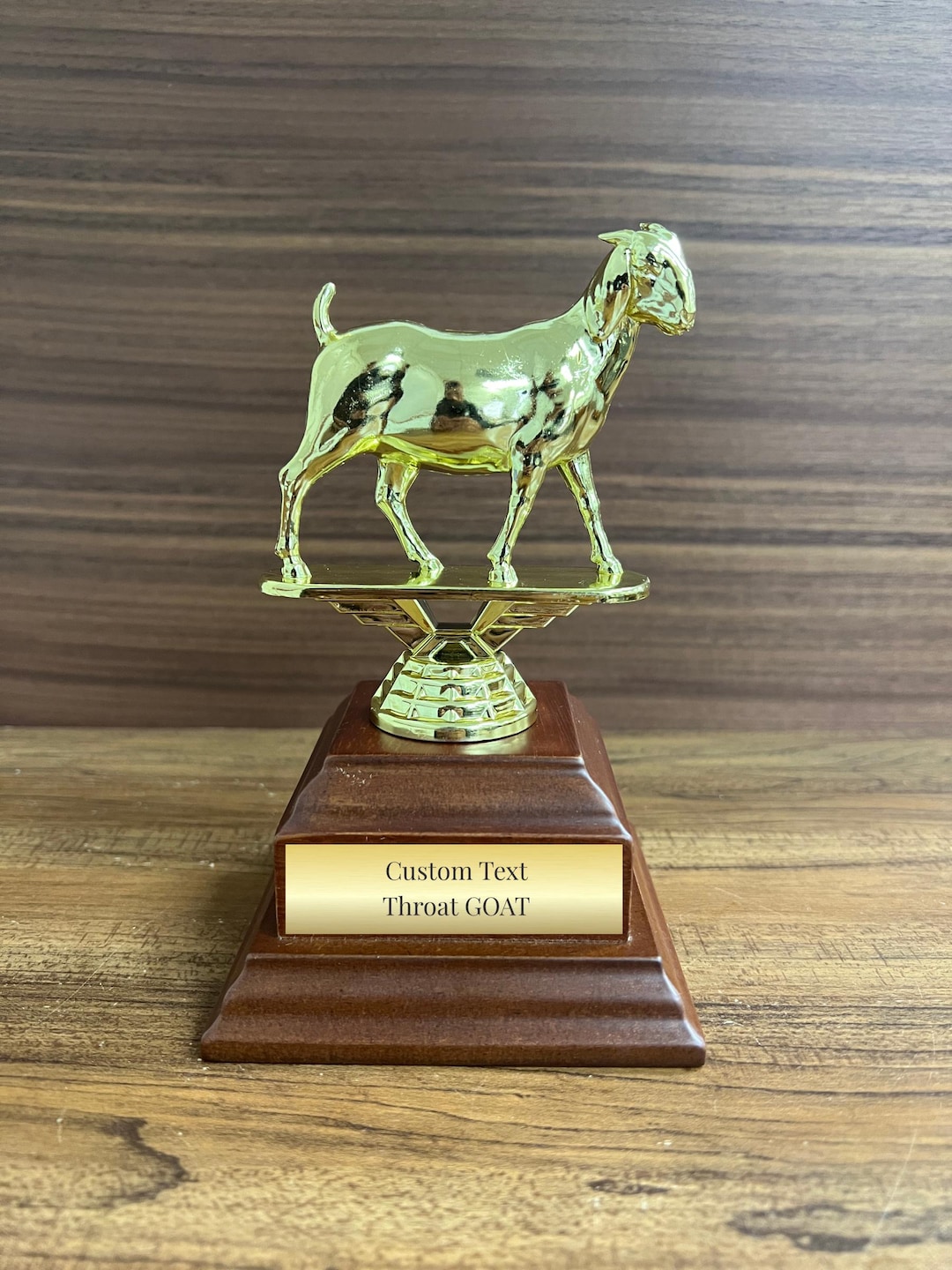 Throat GOAT Award Trophy, Funny Personalized Gag Gift for Friends ...