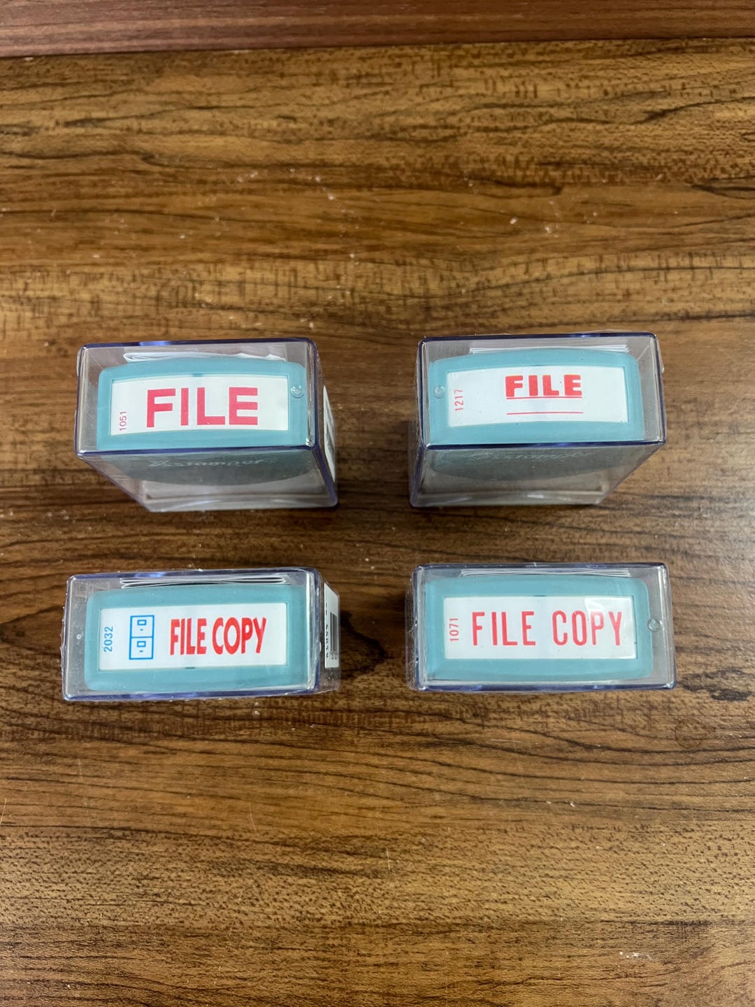 File Stamp, Filed Stock Stamp, File Copy Stamp Vintage Red Ink Self ...