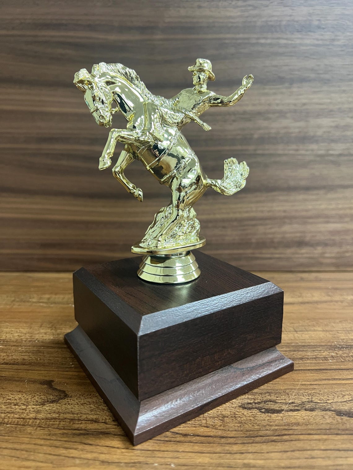 Custom Engraved Cowboy Trophy: Rodeo Award, Western Sports Prize - Etsy