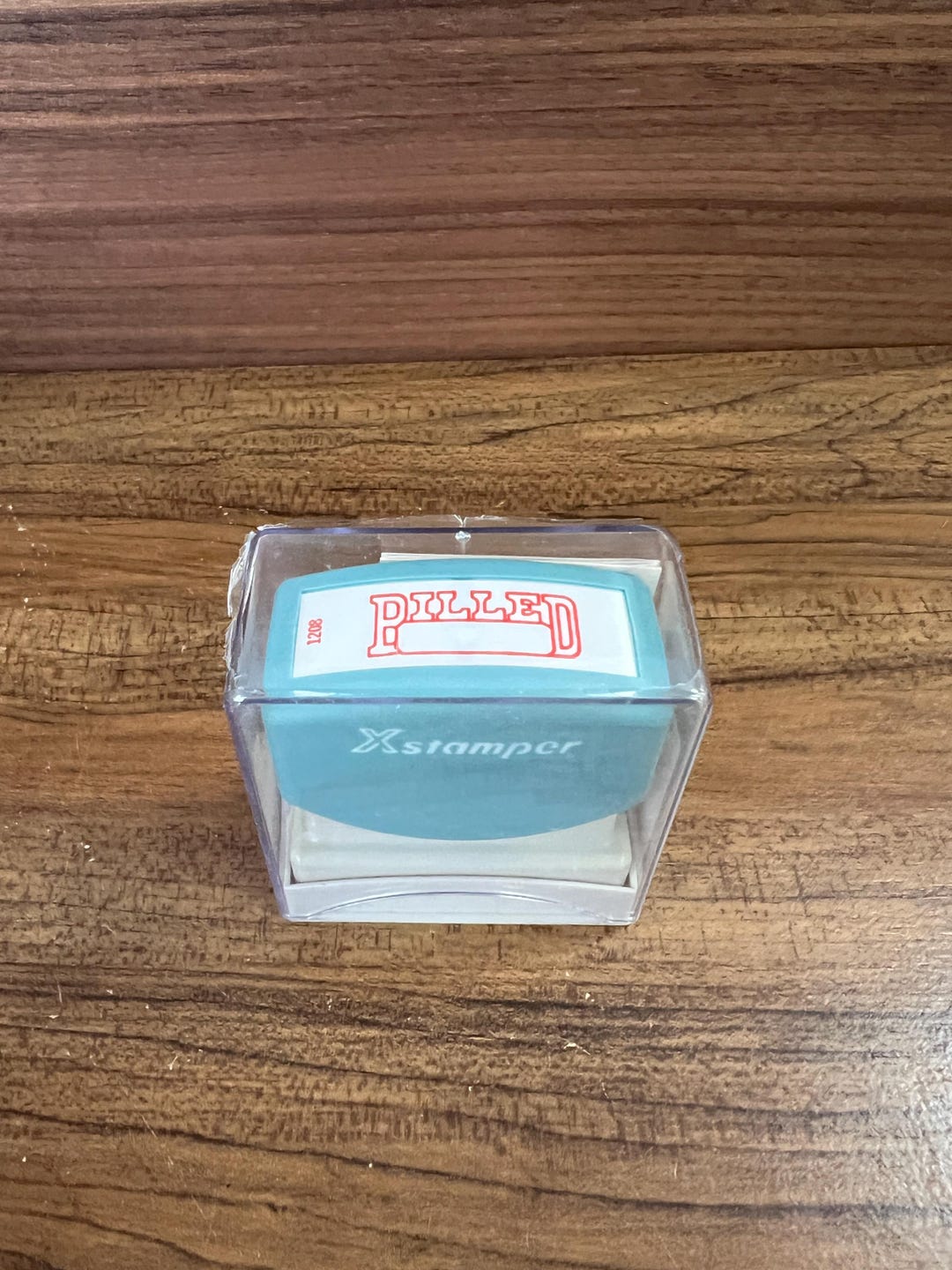 Billed Stock Stamp Self-inking Red Ink for Marking Paid Documents ...