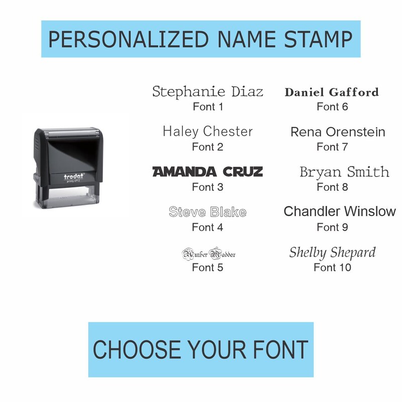 Custom Name Stamp - Etsy