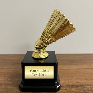 Custom Badminton Trophy – Personalized Engraving Included – Player ...