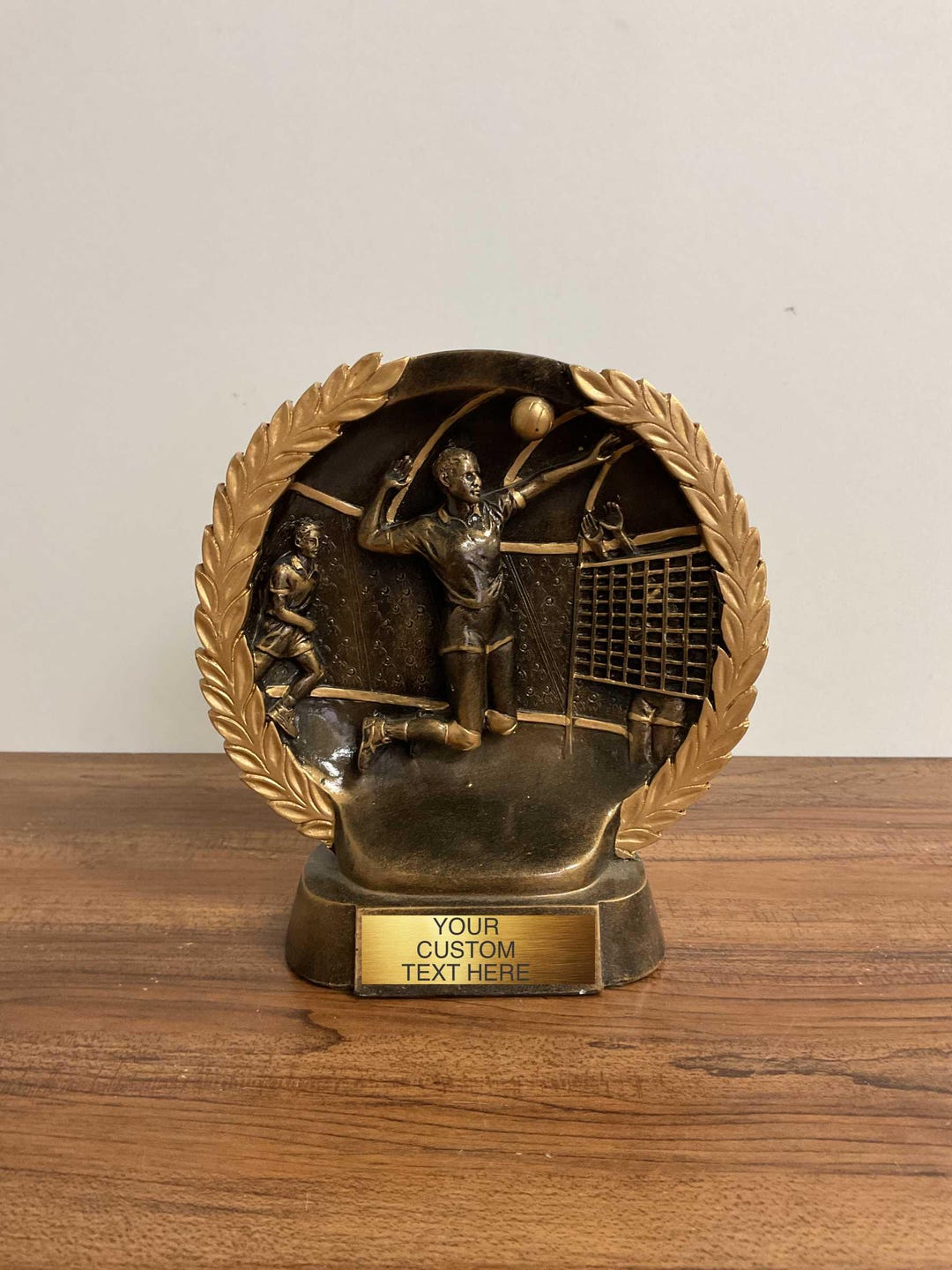 Volleyball Wreath Award With Custom Engraving Perfect Trophy for ...