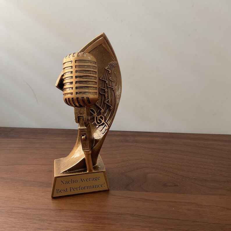Best Singer Trophy - Custom Engraved Music Award - Recognition for ...
