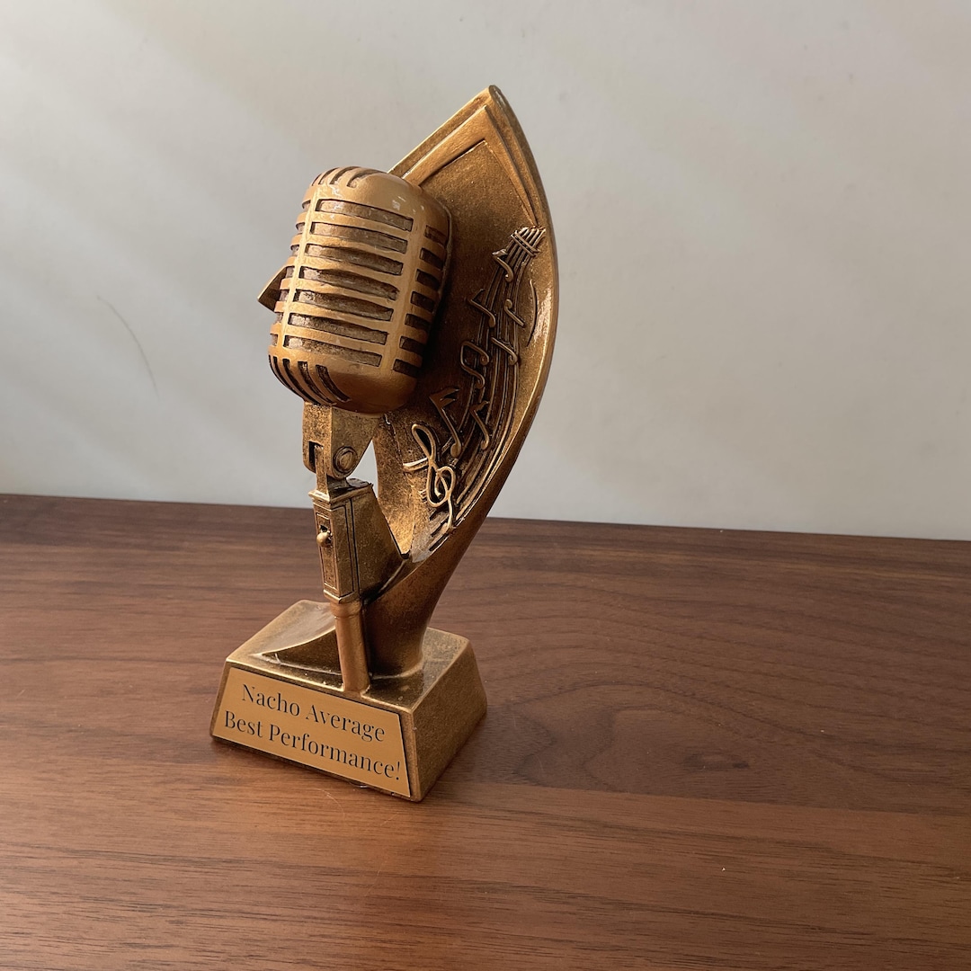 Best Singer Trophy - Custom Engraved Music Award - Recognition for ...