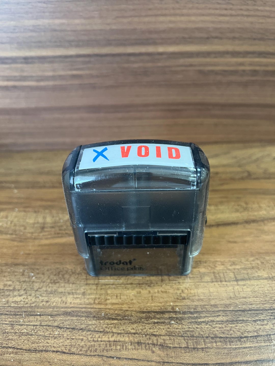 Void Stock Stamp Classic Self-inking Red Ink Office Stamp for Document ...