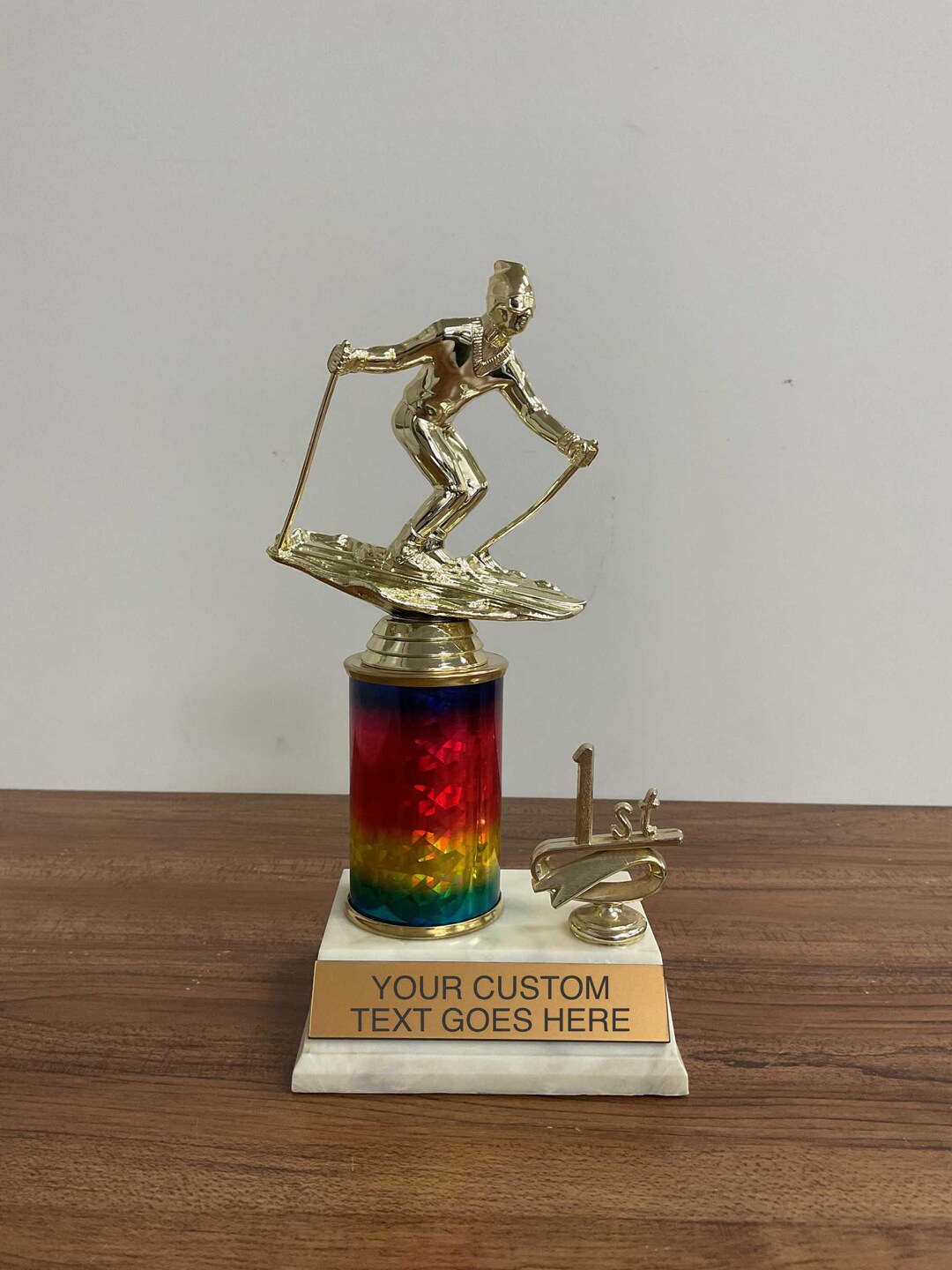 Skiing Champion Trophy 1st Place Award With Custom Engraving for Ski ...