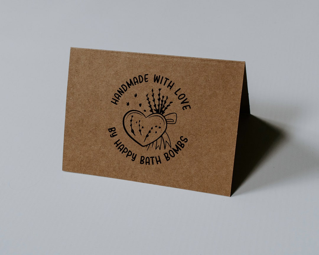 Handmade Bath Bomb Stamp: Personalized Small Business Logo - Etsy