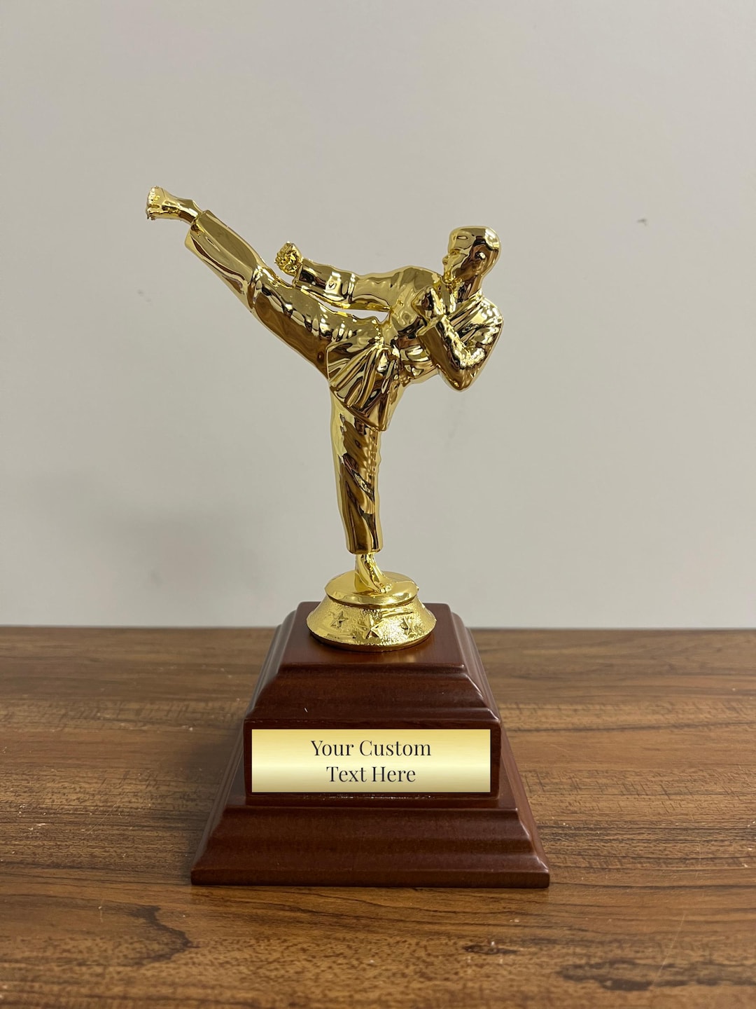 Custom Karate Trophy for Tae Kwon Do & Kickboxing - Personalized ...