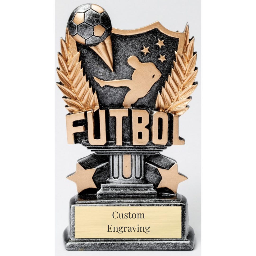 Custom Futbol Trophy – Personalized Soccer Award With Custom Engraving ...