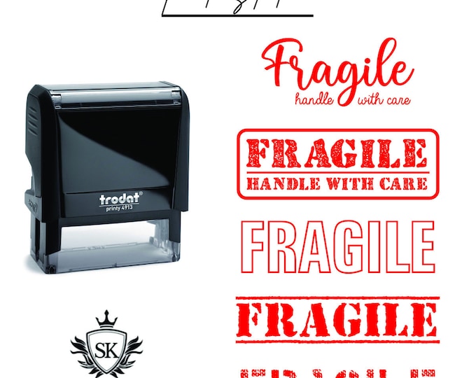 Fragile Stamp, Fragile Box Stamp, Packaging Stamp, Box Stamp, Parcel ...