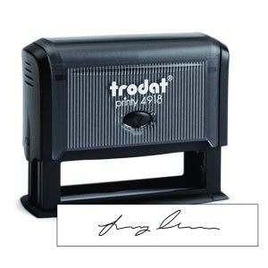 Custom Signature Stamp | Self-inking Signature Stamp | Traditional Wood ...