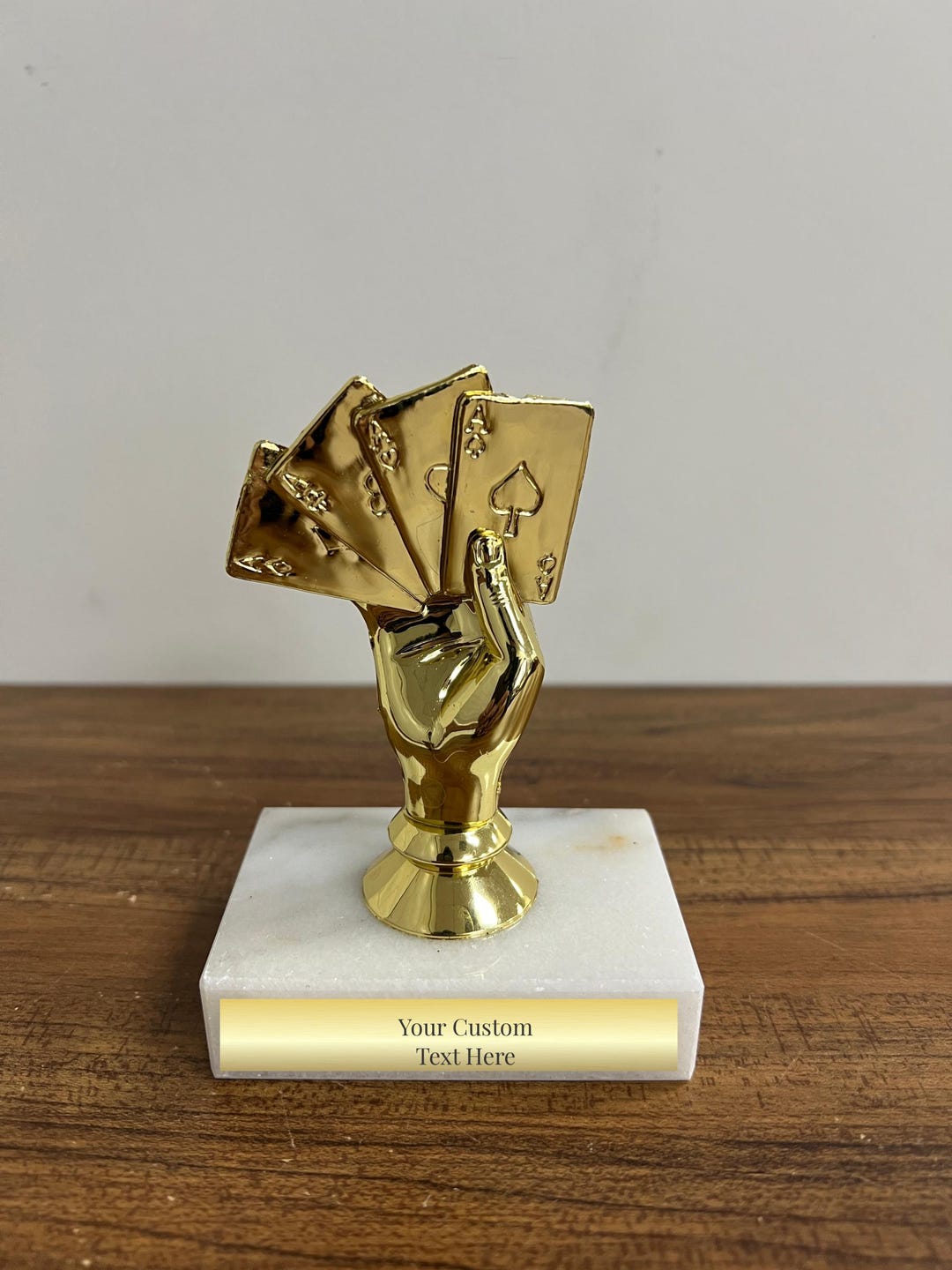 Poker Champion Trophy With Custom Engraving – Personalized Award for ...