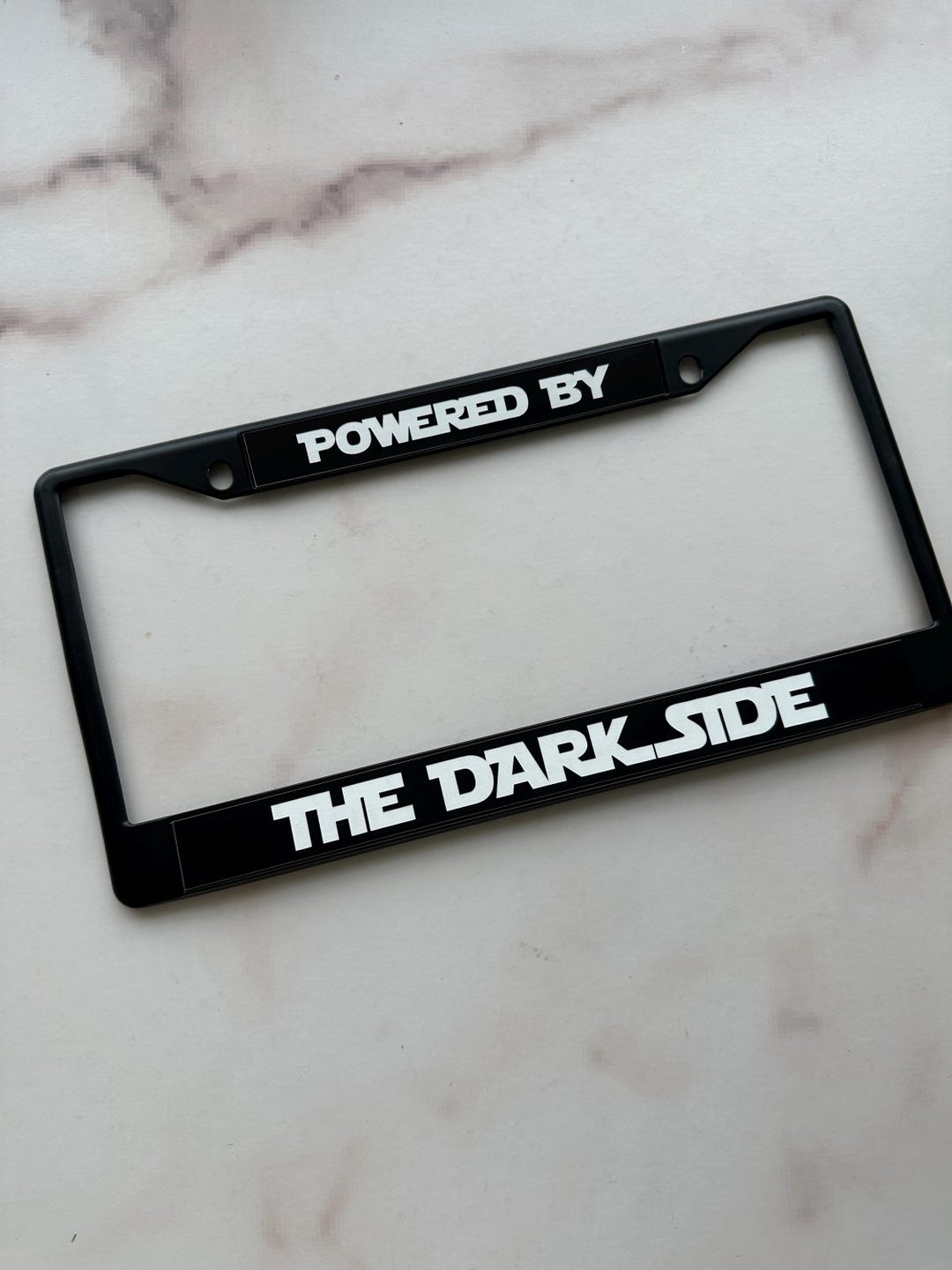 Star Wars License Plate Frame: Dark Side, Destroyed Alderaan, Car ...
