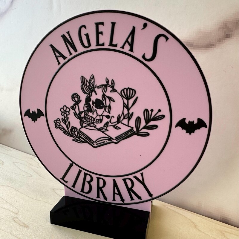 Library Sign - Etsy