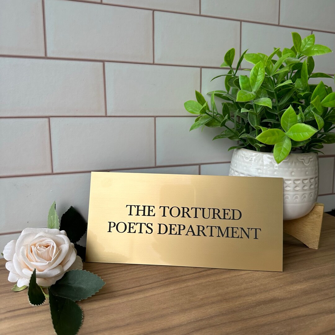 The Tortured Poets Department Sign Taylor's Version Taylor Swift Fan ...