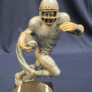 Football Resin Trophy With Engraved Plaque - Perfect Award for Football ...