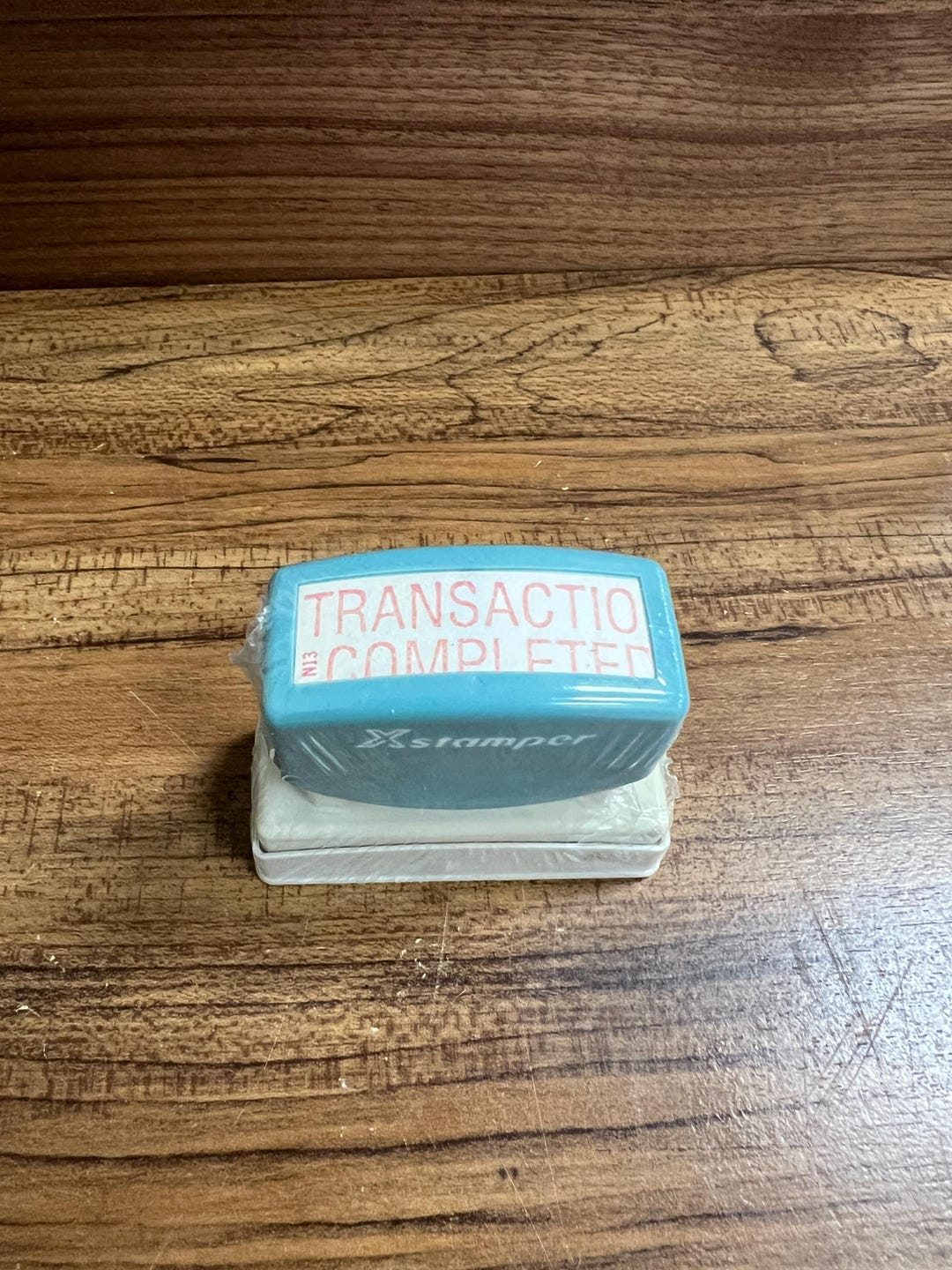 Transaction Completed Stock Stamp Self-inking Red Ink for Marking ...