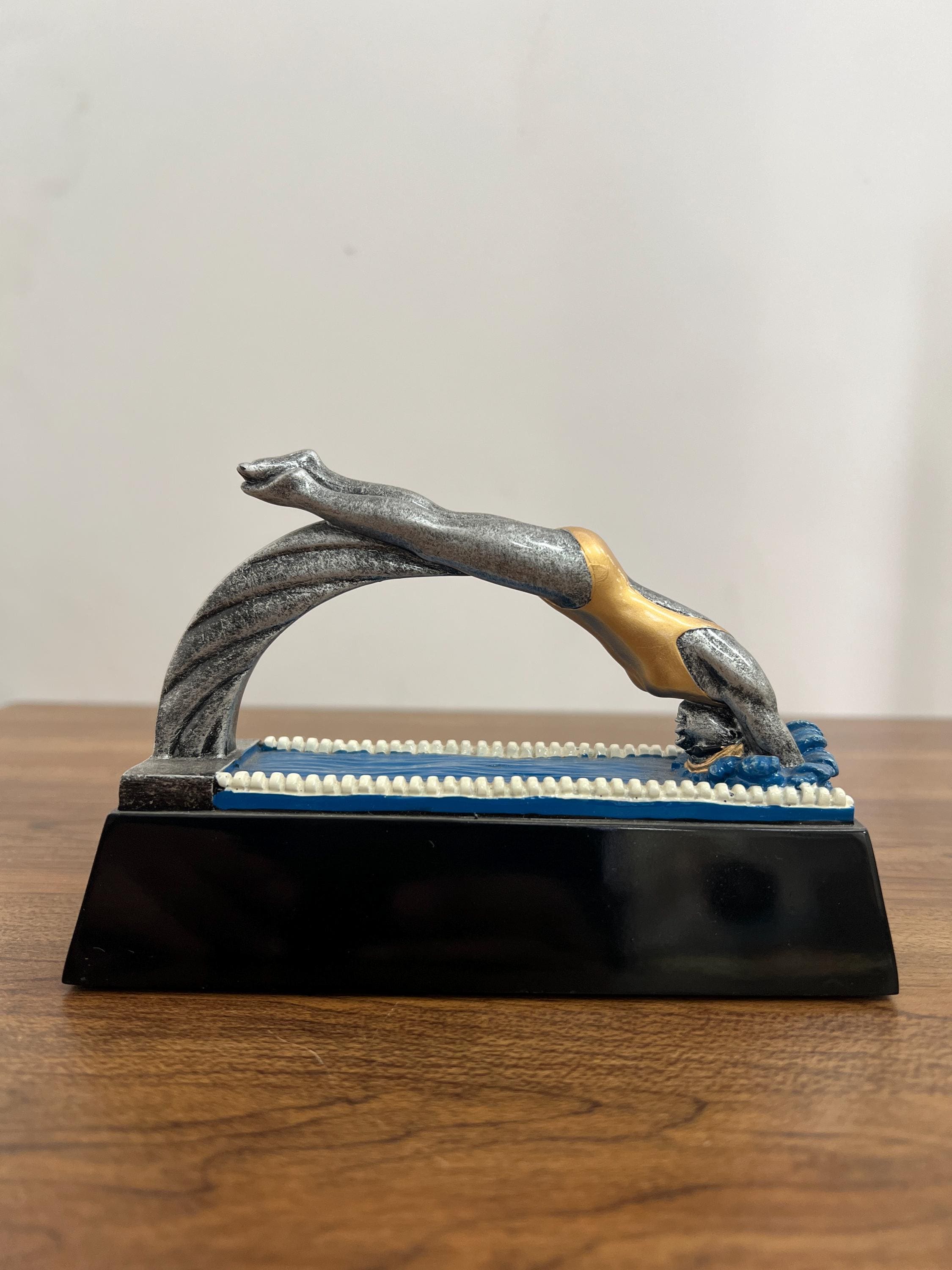 Personalized Swimming Trophy: Custom Engraved Swimmer Award - Etsy