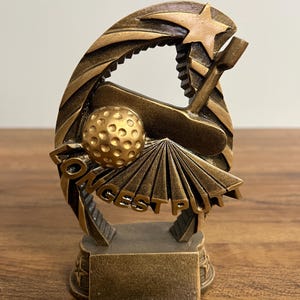 Longest Putt Golf Trophy With Custom Engraving – Perfect Award for Golf ...