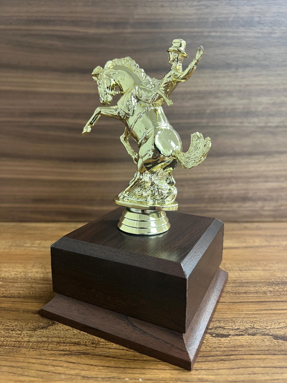 Custom Engraved Cowboy Trophy: Rodeo Award, Western Sports Prize - Etsy