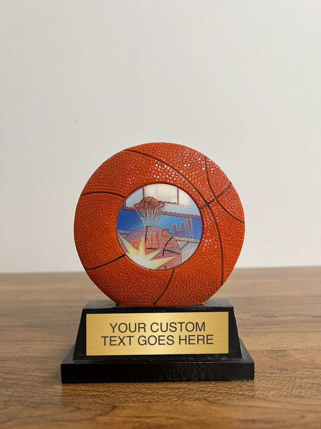 Custom Basketball Trophy for Kids League Reflective Sticker & Engraving ...