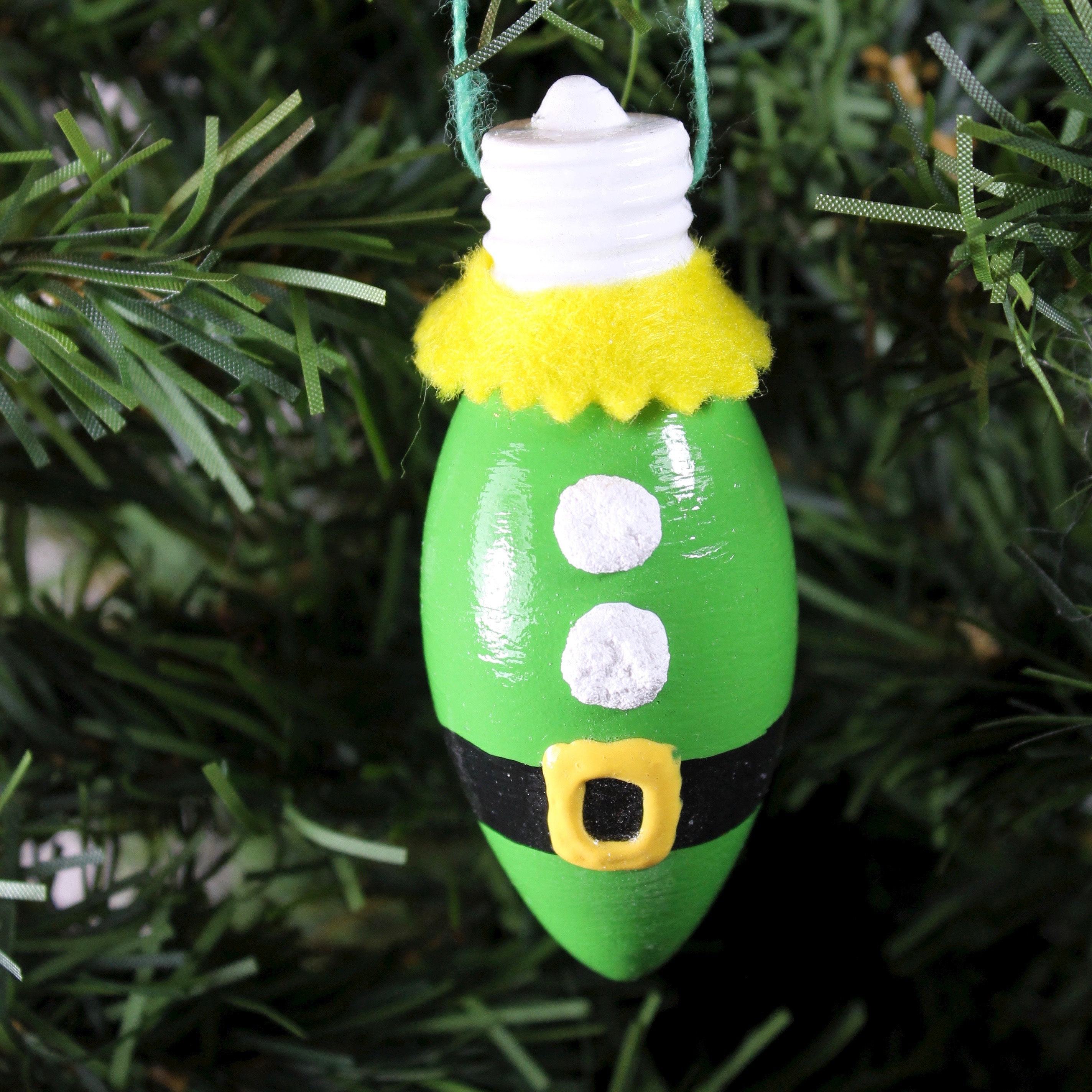 Light Bulb Ornament Christmas Craft