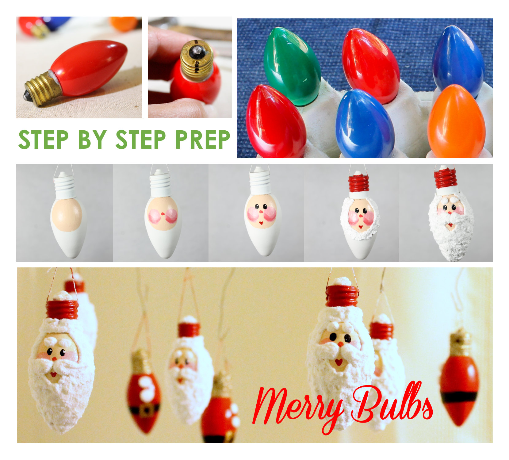 Light Bulb Ornament Christmas Craft
