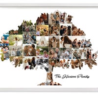 Design Your Own Family Tree Photo Collage in Canva, Editable Collage ...