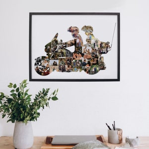 Couple Motorcycle Photo Collage,biker Couple Gifts,motorbike Rider ...