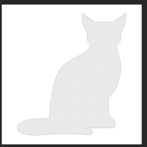 Cat Shape Photo Collage, Pet Photo Collage, Kitty Photo Collage, Pet ...