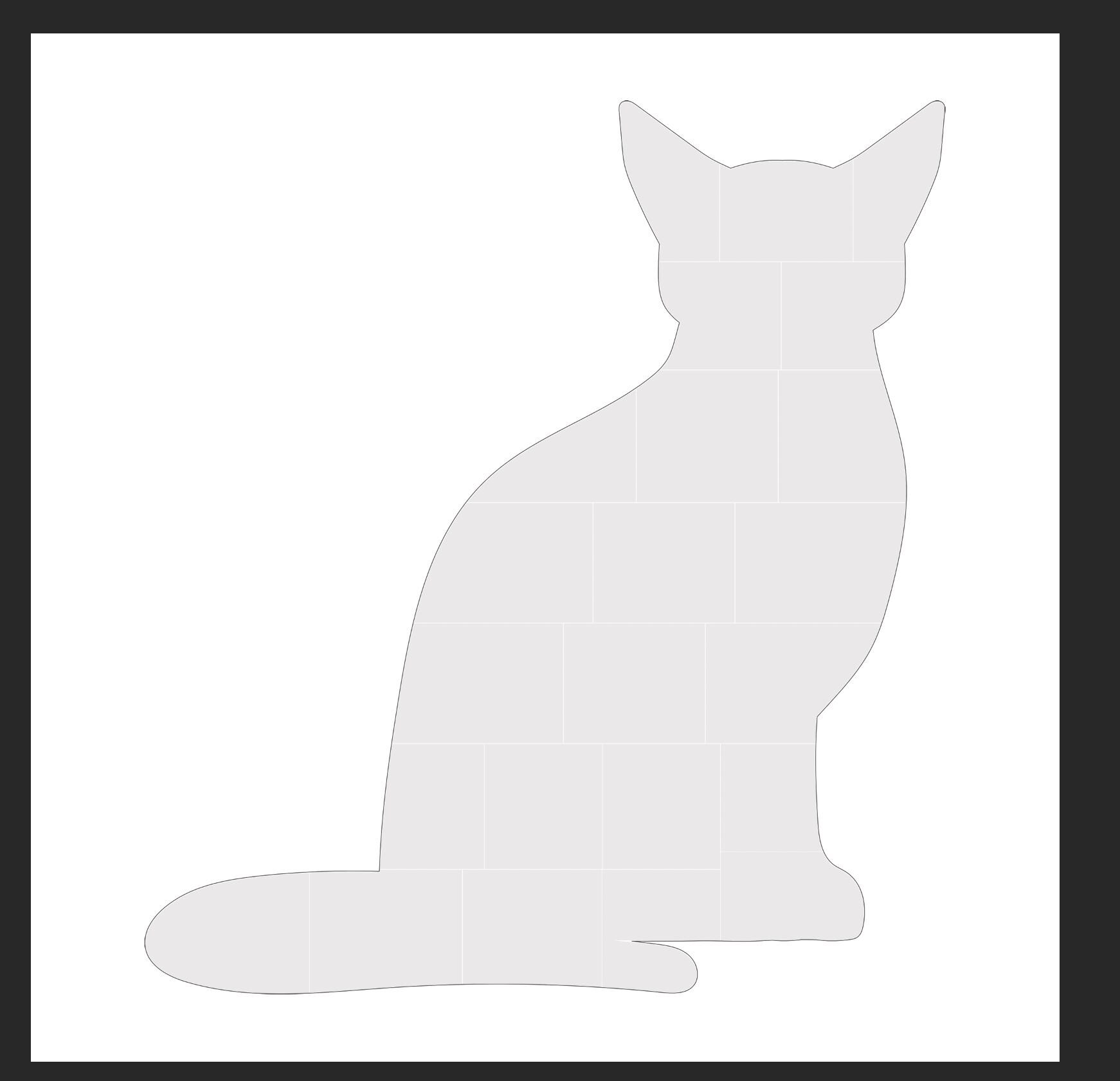 Cat Shape Photo Collage, Pet Photo Collage, Kitty Photo Collage, Pet ...