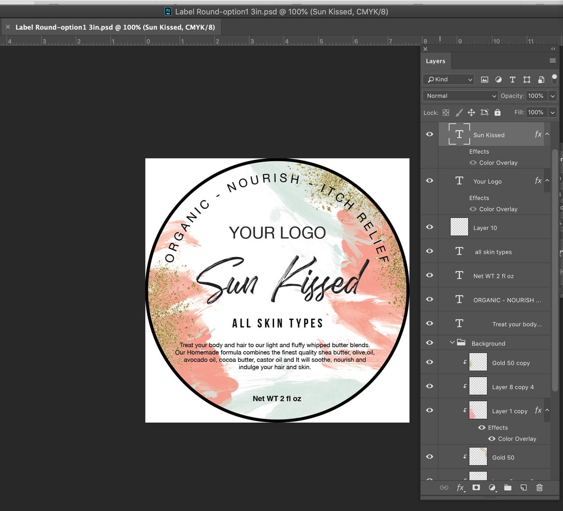 Balm Label Template Shea Butter Label Hand Lotion Label | Etsy