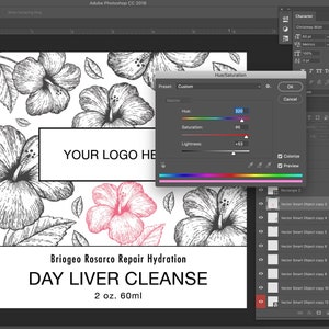 Editable Aromatherapy Label Template, Oil Label Template, Hibiscus ...